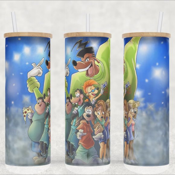 Dining | Frosted Glass Goofy Movie Powerline Roxanne And Max 9s Cup Mug ...